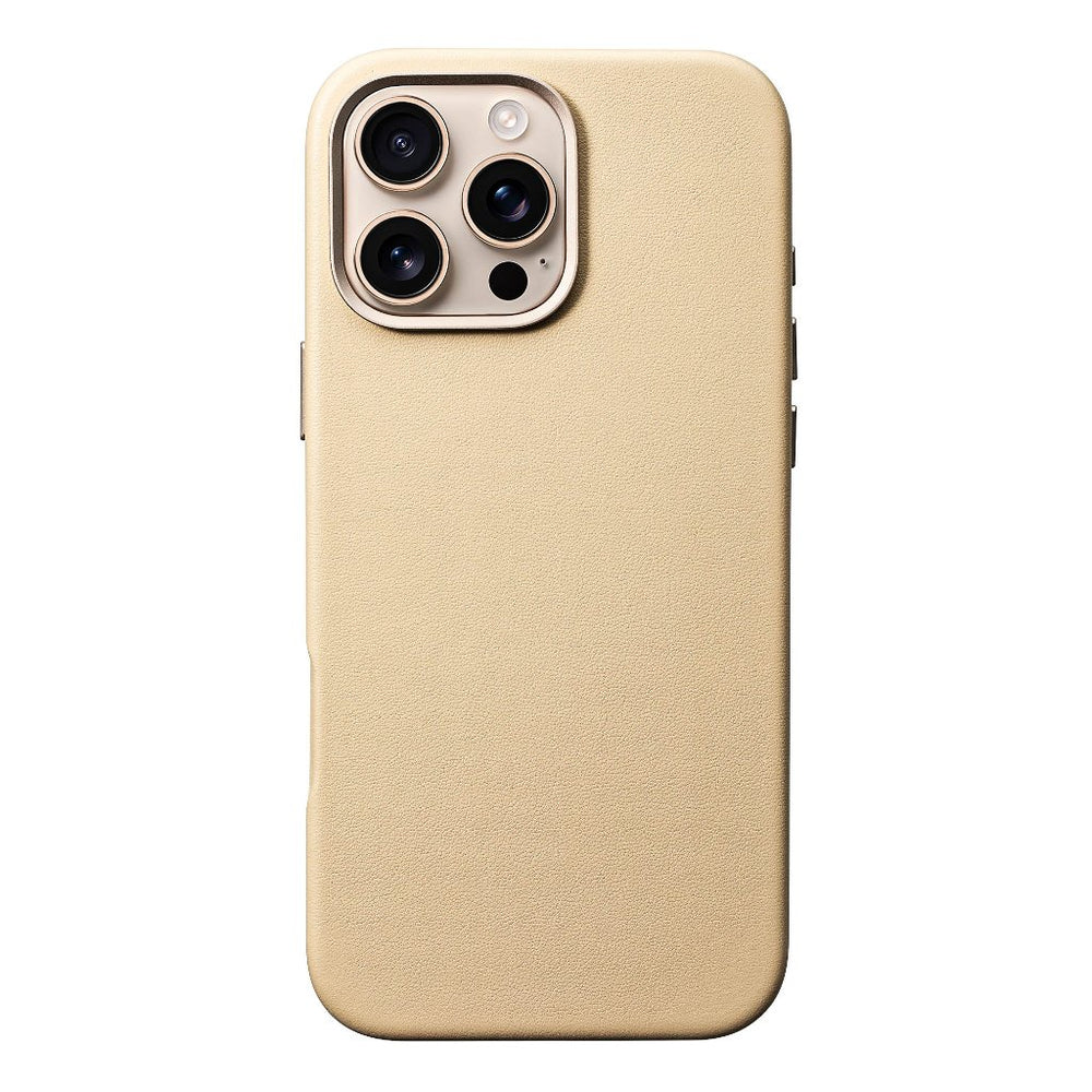 Leather iPhone 16 Pro Case - Desert Beige | Casebelle